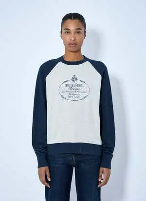 Prada Cotton Crew-neck Sweatshirt - Blue