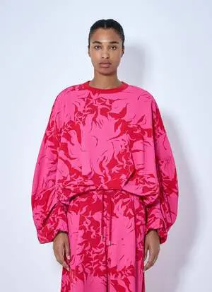 Dries Van Noten Draped Sweatshirt - Pink
