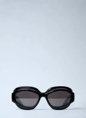 Balenciaga Superbusy Round Sunglasses - Black