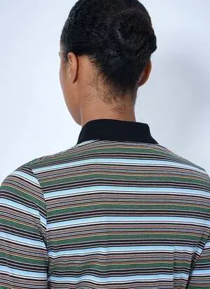 Marni Striped Long Sleeve Polo Shirt