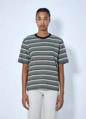 Marni Striped Crewneck T-shirt - Blue