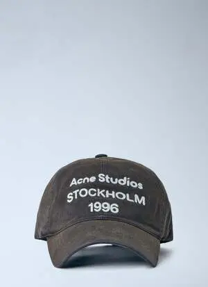 Acne Studios Embroidered Baseball Cap - Gray