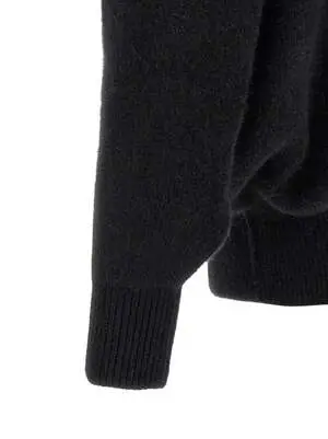 Rick Owens Oversized Alpaca Blend Zip-up Hoodie