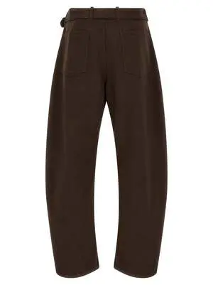 LEMAIRE Twisted Seam Wide-leg Trousers - Brown