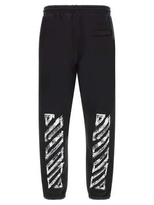 Off-White Motion Arrow Cuffed' Joggers - Black