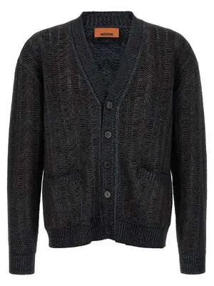 Missoni Greek Motif Cardigan - Blue