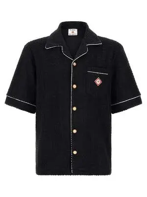 Casablanca Toweling Monogram' Shirt - Black