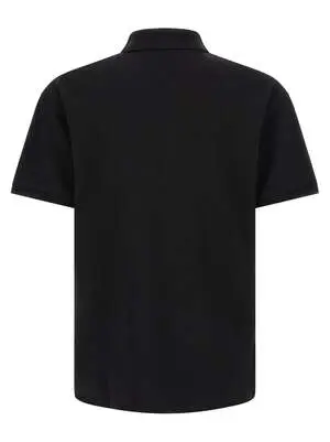 Palm Angels Logo Patch Polo Shirt - Black