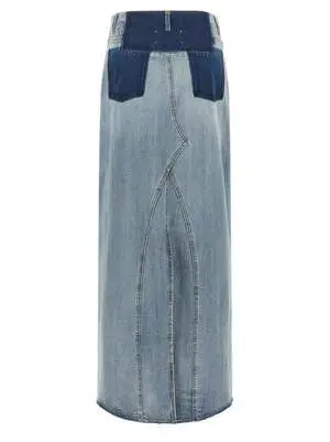 MAISON MARGIELA Memory Of" Deconstructed Denim Maxi Skirt