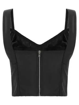 Dolce & Gabbana Corsetteria' Lace And Jacquard Bustier Top