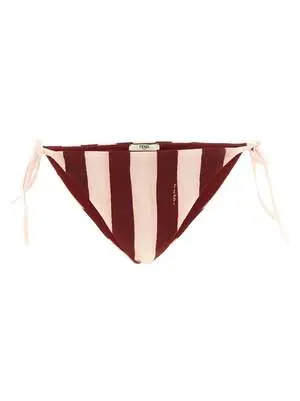 Fendi Pequin Reversible Bikini Bottoms - Multicolor