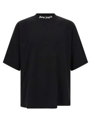Palm Angels Logo Print T-shirt - Black