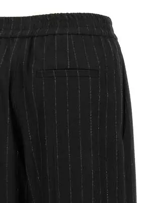 Brunello Cucinelli Micro Sequin Pinstripe Pants