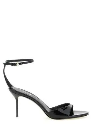 Paris Texas Lidia Patent Leather Stiletto Sandals - Black