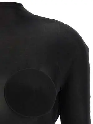 JEAN PAUL GAULTIER Voluminous Semi-transparent Long Sleeve Sweater