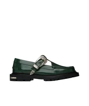 TOGA VIRILIS Buckle Loafers - Green