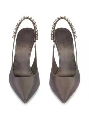 Paris Texas Lidia Crystal-embellished Slingback Pumps
