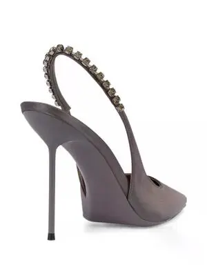 Paris Texas Lidia Crystal-embellished Slingback Pumps