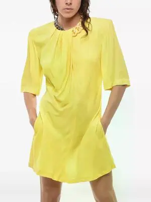 Stella McCartney Falabella Chain-embellishment Mini Dress - Yellow