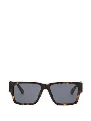 Philipp Plein Tortoiseshell-effect Rectangle-frame Sunglasses - Brown