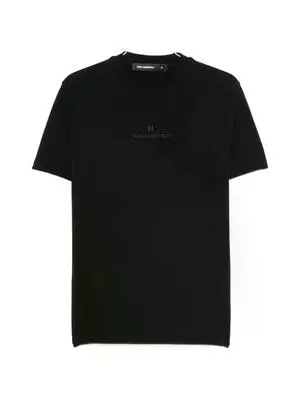 Karl Lagerfeld Logo-embroidered T-shirt - Black