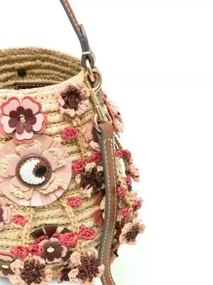 ANYA HINDMARCH Floral Embellished Tote Bag - Neutrals