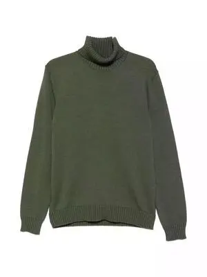 ZANONE Roll-neck Ribbed Sweater - Green