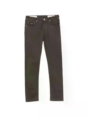 TRAMAROSSA Michelangelo Logo-patch Trousers - Brown