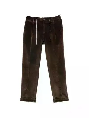 ARTE ANTWERP Roma Corduroy Drawstring-waist Trousers - Brown