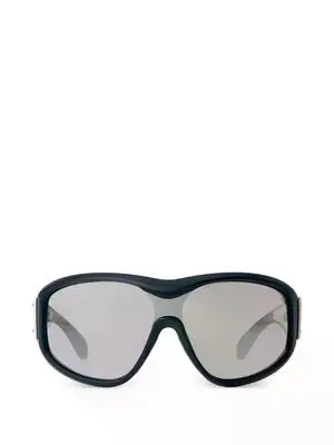 Moncler Oversized Panoramic Sunglasses - Black