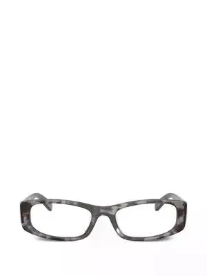 VOGUE Tortoiseshell-pattern Rectangle-frame Glasses - Grey