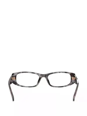 VOGUE Tortoiseshell-pattern Rectangle-frame Glasses