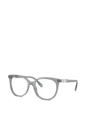 SWAROVSKI Crystal-embellished Square-frame Glasses