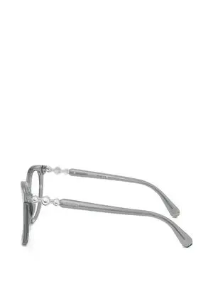 SWAROVSKI Crystal-embellished Square-frame Glasses