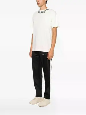 Palm Angels Neck Logo Printed T-shirt