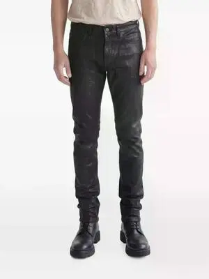 GIORGIO BRATO Five-pocket Leather Trousers