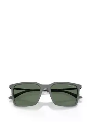 Armani Exchange Square-frame Matte-finish Sunglasses