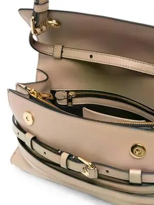Moschino Tie Me Belt Detail Shoulder Bag - Neutrals