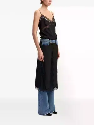 16Arlington Kia Lace-trimmed Layered Jeans