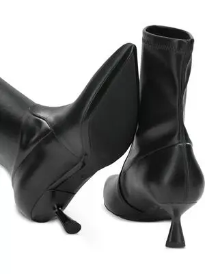 SERGIO LEVANTESI Celine Pointed-toe Heeled Ankle Boots