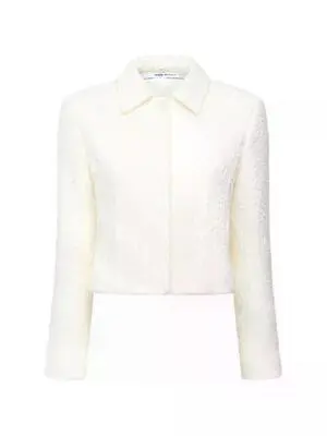 Another Tomorrow Long-sleeve Tweed Jacket
