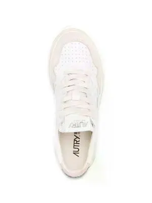 AUTRY Medalist Low Sneakers In Leather And Suede - White