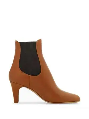 FERRAGAMO Mid-heel Chelsea Boots - Brown