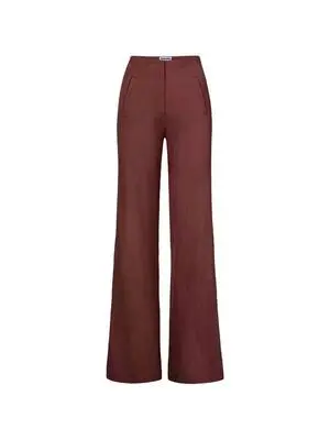 Veronica Beard Jude Wide-leg Trousers - Brown