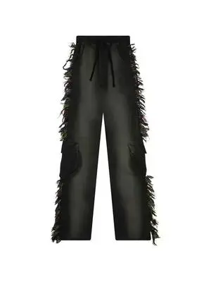 Alchemist Cargo Pants With Gradient Fringe Trim
