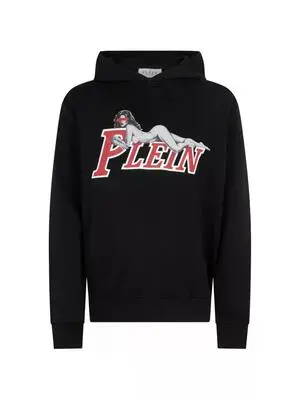 Philipp Plein Hoodie With Pin Up Logo