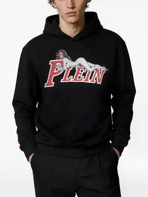Philipp Plein Hoodie With Pin Up Logo