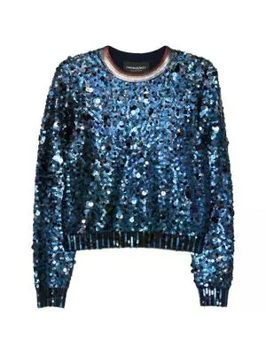Cynthia Rowley Sequin-embellished Sweater - Blue