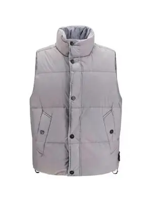 Stone Island Crinkle Reps Ny Quilted Padded Gilet - Grey