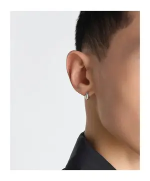 LEMAIRE Micro Drop Small Hoop Earrings